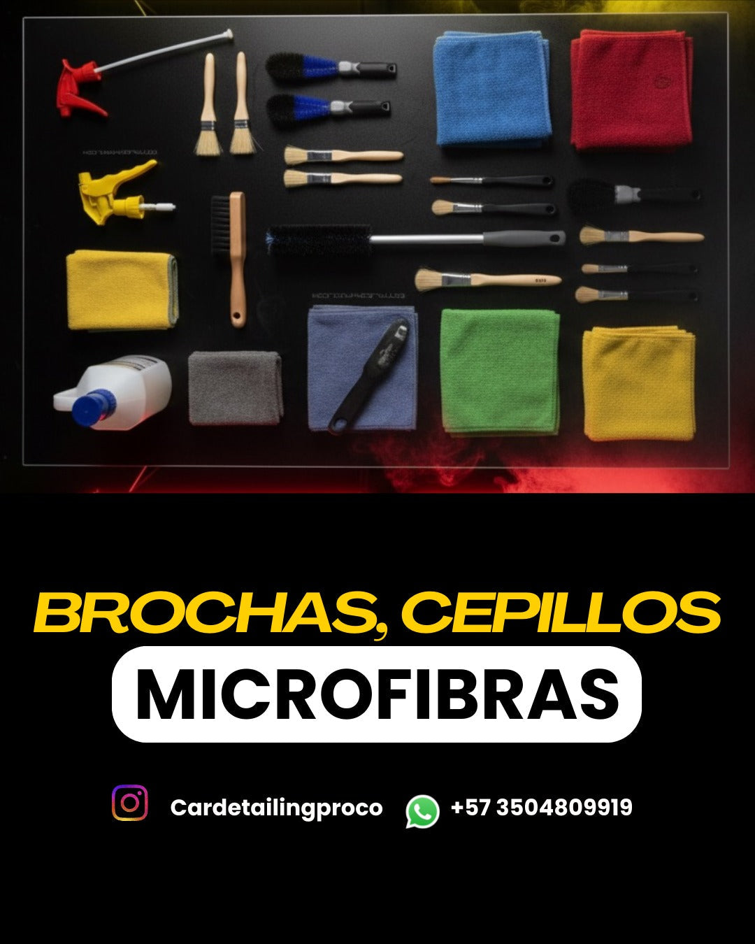 Brochas, Cepillos, Microfibras y Paños de Limpieza – Car Detailing Pro
